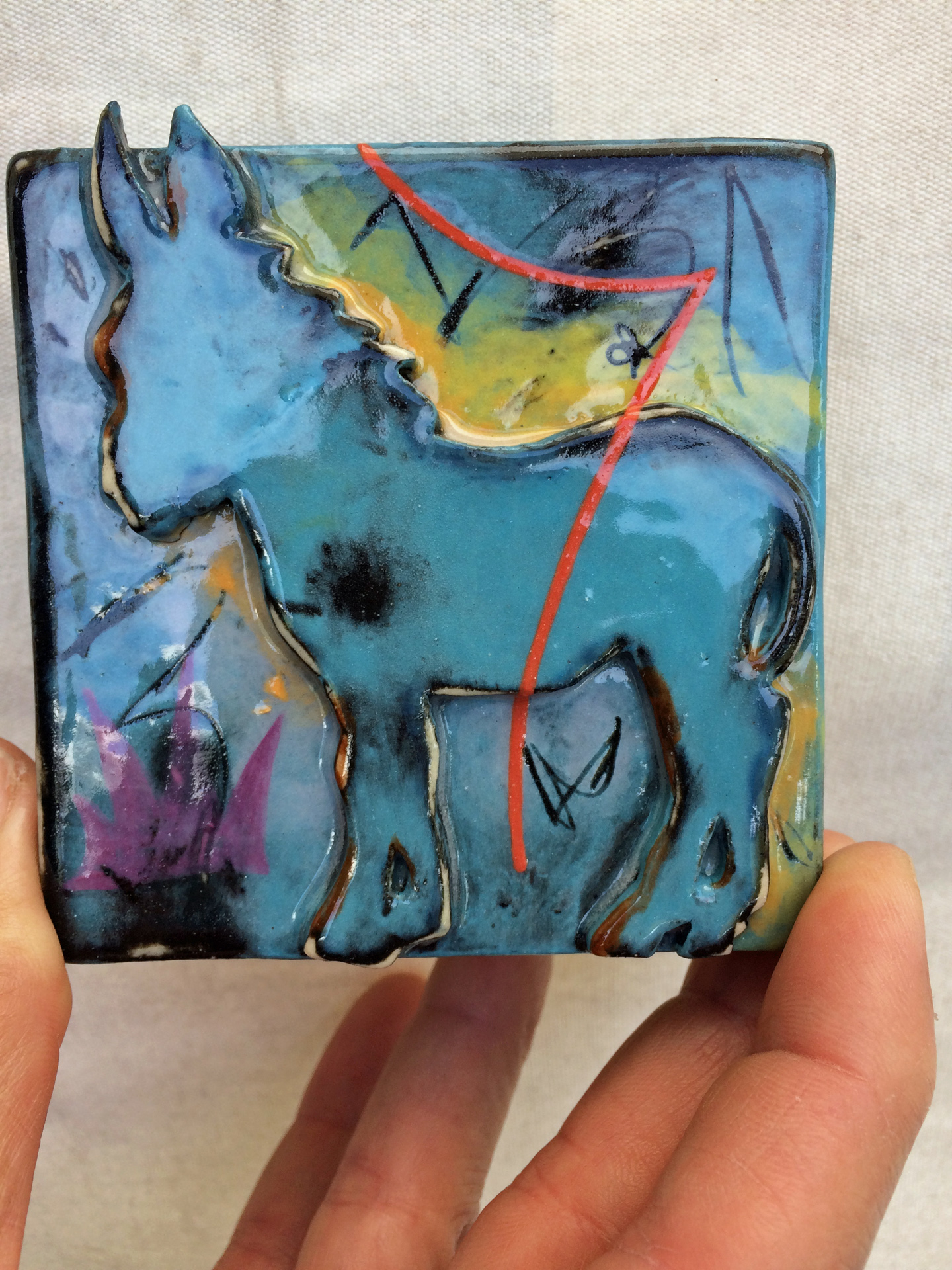 "Little Buddies" Animal Tiles | Colleen Williams Clay